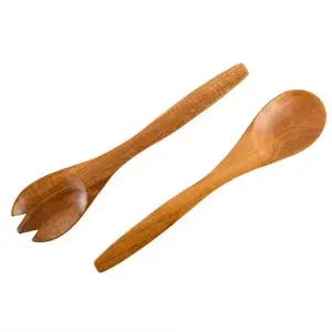 GIBSON HOME Sherwood Salad Bowl With Matching Serving Spoon & Fork