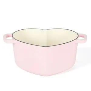 MARTHA STEWART Heart-shaped 4-quart Enameled Cast Iron Dutch Oven