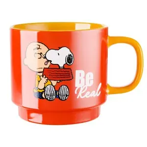 PEANUTS Snoopy Stackable Stoneware Mug Set With Rack