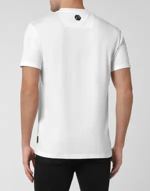 Philipp Plein T-shirt Round Neck Ss Scorpion With Crystals