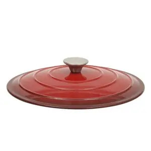 GIBSON HOME Enameled Cast Iron Dutch Oven With Lid - Gradient Red