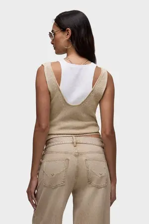 Hudson Jeans Layered Sweater Tank