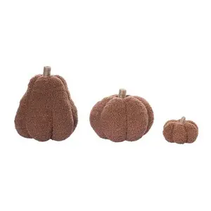 TRANSPAC Harvest Pumpkin Decoration Set Of 3