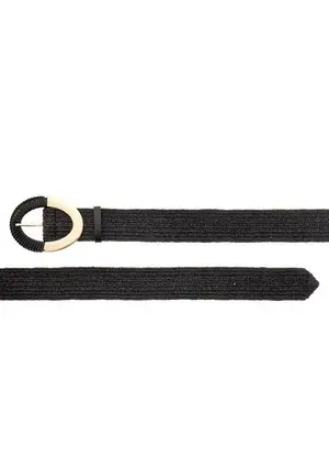 LASCANA Raffia Waist Belt With Decorative Buckle