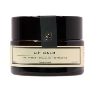 HOMEMADE AROMATERAPY Hydrating Nourishing Shea Butter Peppermint Lip Balm - Ivory