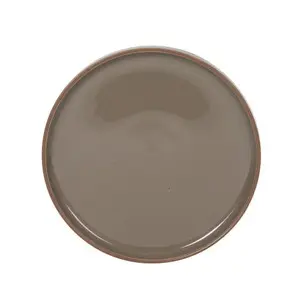 GIBSON ELITE Northrock 12-piece Stoneware Plates And Bowls Dinnerware Set - Brown