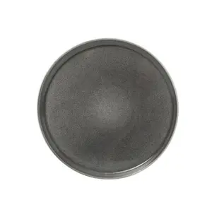 GIBSON ELITE Solana Coast 12-piece Reactive Glaze Embossed Stoneware Dinnerware Set - Black