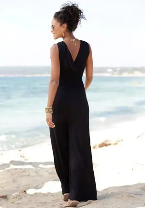 LASCANA Wide Leg Jumpsuit With Tie Detail