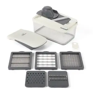 CALPHALON Aero 8-in-1 Vegetable Chopper And Dicer With Storage Container - Silver