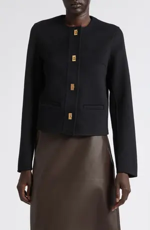 FERRAGAMO Wool & Cashmere Jacket - Nero