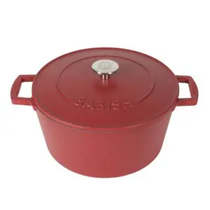 BABISH Matte Enamel Round Cast Iron Dutch Oven With Lid