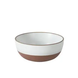 GIBSON ELITE William Crest 4-piece Reactive Glaze Stoneware Nesting Mixing Bowl Set - White