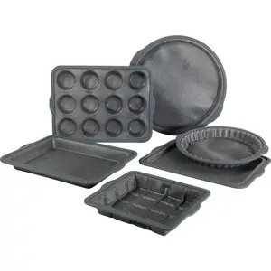 CALPHALON Omni 6-piece Silicone Fiberglass Ultra Air Flow Bakeware Set - Black