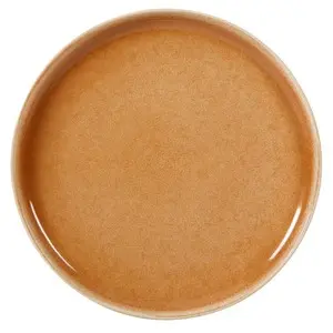 GIBSON ELITE Manila Bay 12-piece Reactive Glaze Stoneware Dinnerware Set - Orange