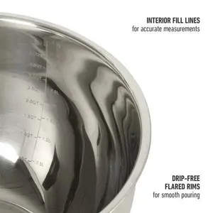 CALPHALON Orbit 3-piece Stainless Steel Mixing Bowl Set With Glass Lids