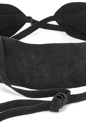 LASCANA Wide Suede Belt - Black