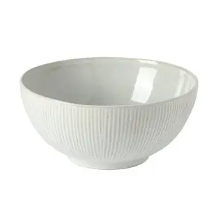 GIBSON ELITE Dawson Mill 4-piece Round Reactive Glaze Stoneware Nesting Bowl Set - White