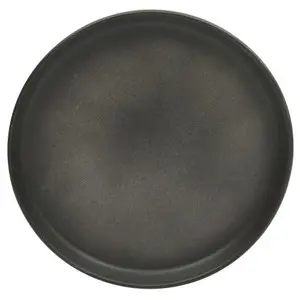 GIBSON ELITE Pasco 12-piece Reactive Glaze Stoneware Dinnerware Set - Matte Black