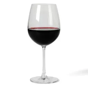 MARTHA STEWART Vivica Stemmed Wine Glasses - Red