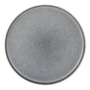 GIBSON ELITE Coastal Forest 12-piece Triple Reactive Glaze Stoneware Dinnerware Set - Grey/linen
