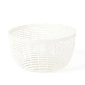 CALPHALON Aero 6.3 Qt Stainless Steel Salad Spinner With Strainer And Storage Lid