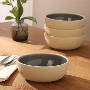 GIBSON ELITE Port Gaia 4-piece Reactive Glaze Stoneware Cereal Bowl Set