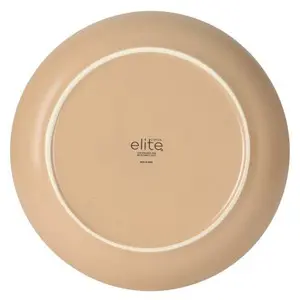 GIBSON ELITE Leeds Court 16-piece Speckle Reactive Glaze Stoneware Dinnerware Set - Orange