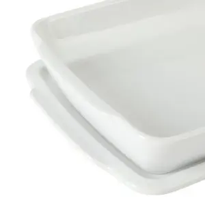 GIBSON HOME Gracious Dining Covered Stoneware Baking Dish