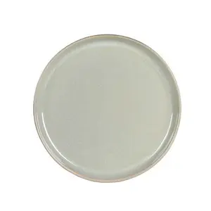 GIBSON ELITE Berea Plates And Bowls Reactive Glaze Round Dishes Stoneware Ceramic Dinnerware Setat