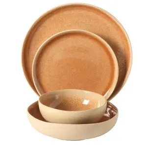 GIBSON ELITE Manila Bay 16-piece Reactive Glaze Stoneware Dinnerware Set