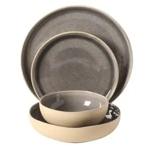 GIBSON ELITE Manila Bay 16-piece Reactive Glaze Stoneware Dinnerware Set