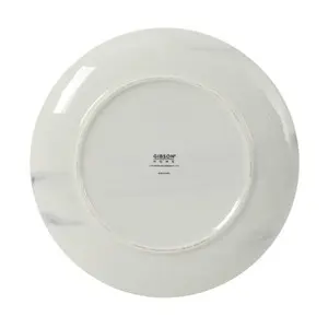 GIBSON HOME Cloudlight Decorated Porcelain Dinnerware Set - Blue/white