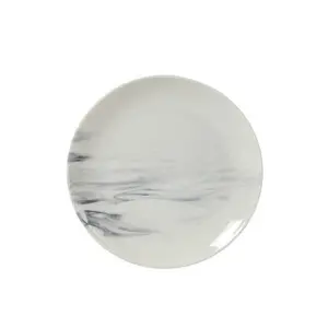 GIBSON HOME Cloudlight Decorated Porcelain Dinnerware Set - Blue/white