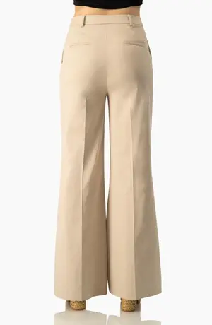 IVONNE Wide-leg Flare High-waist Tailored Pants