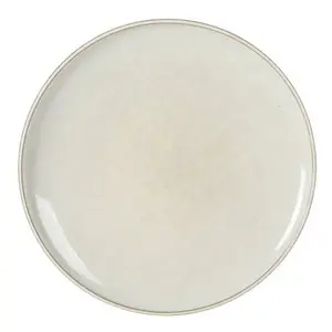 GIBSON ELITE White Sands Plates And Bowls Sets, Stoneware Dinnerware Sets