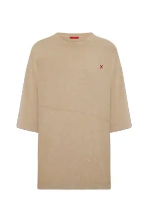 PCFG Daydreamers Acid Wash Short Sleeve T Shirt - Beige