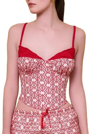 PCFG Embroidered Bodice Corset Top