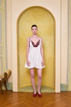 PCFG Broderie Anglaise Edit Satin Mini Dress