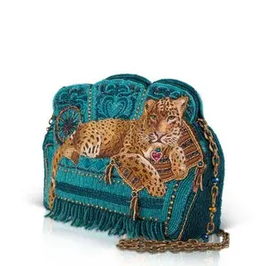 MARY FRANCES ACCESSORIES Lazy Leopard Handbag