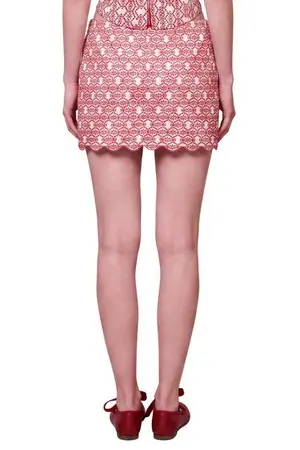 PCFG Broderie Anglaise Mini Skirt With Embroidery