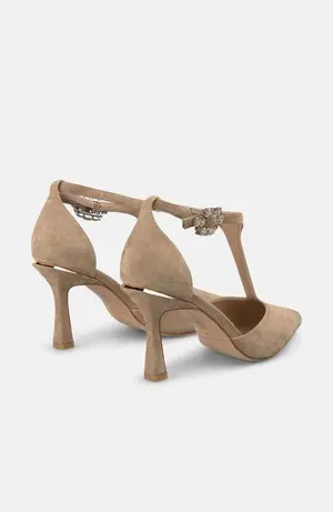 ALMA EN PENA Pumps With Rhinestone Buckle