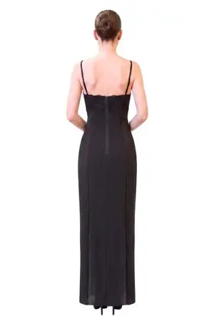 PCFG Strappy Tulle Detail Maxi Dress