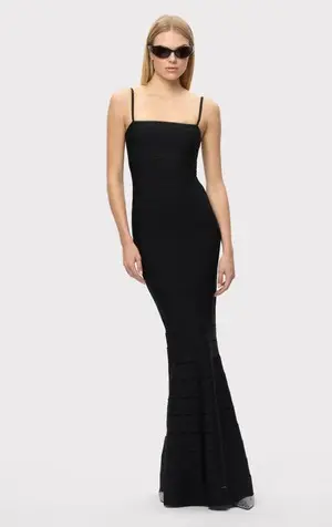 Herve Leger The Elora Gown - Black