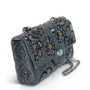 MARY FRANCES ACCESSORIES Azure Handbag