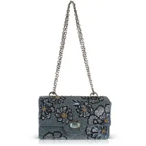 MARY FRANCES ACCESSORIES Azure Handbag