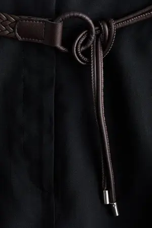 H&m Belted Barrel Trousers