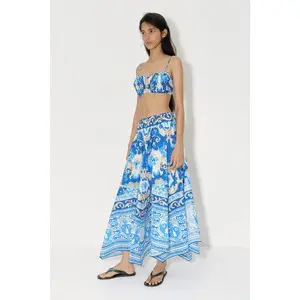 H&m Drawstring-detail Poplin Skirt