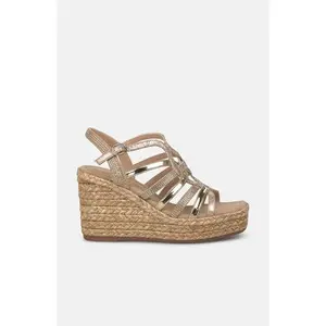 ALMA EN PENA Platform Al With Strappy Body - Sand