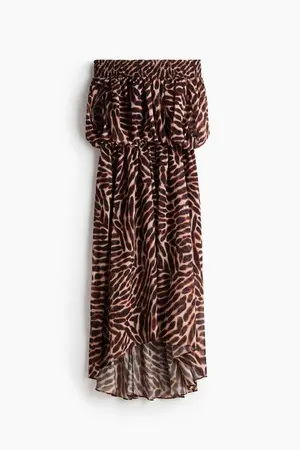 H&m Off-the-shoulder Chiffon Dress