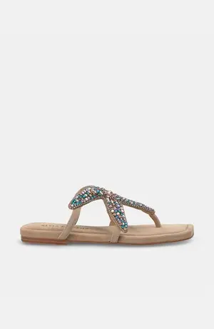 ALMA EN PENA Star Flat Sandal - Beige